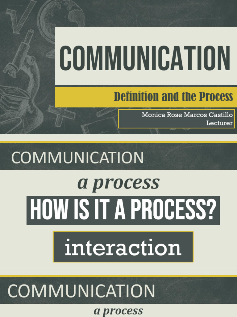 1 Communication Process and Its Components 1 | PDF
