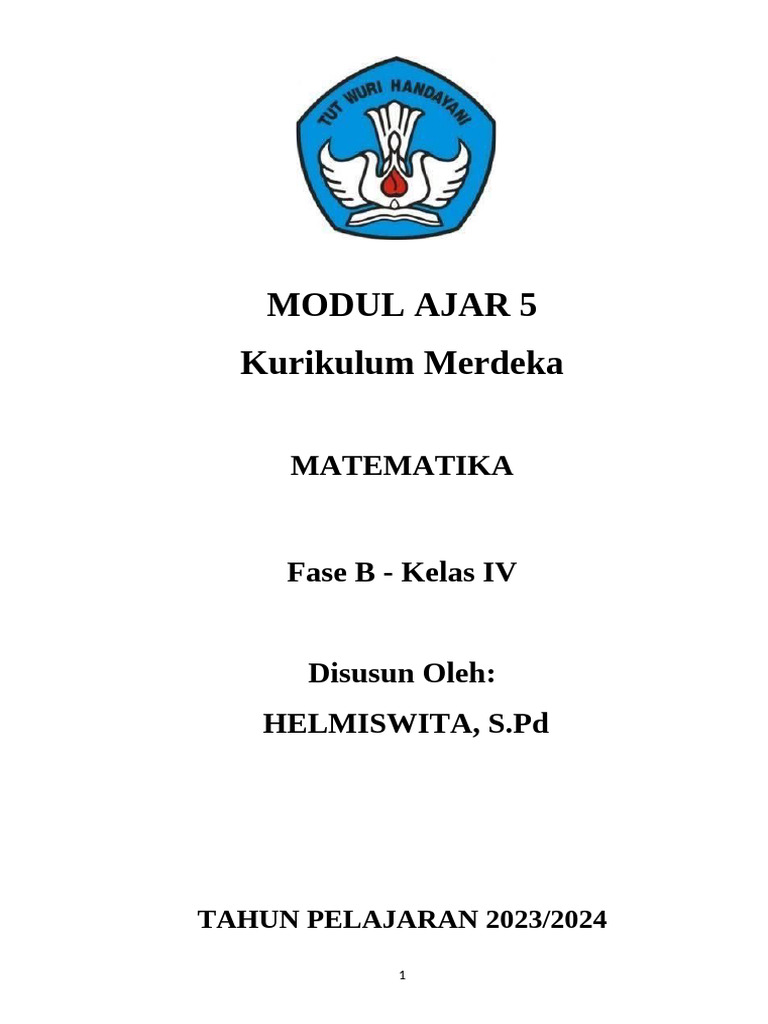 Modul Mat Kls 4 Observasi PMM | PDF