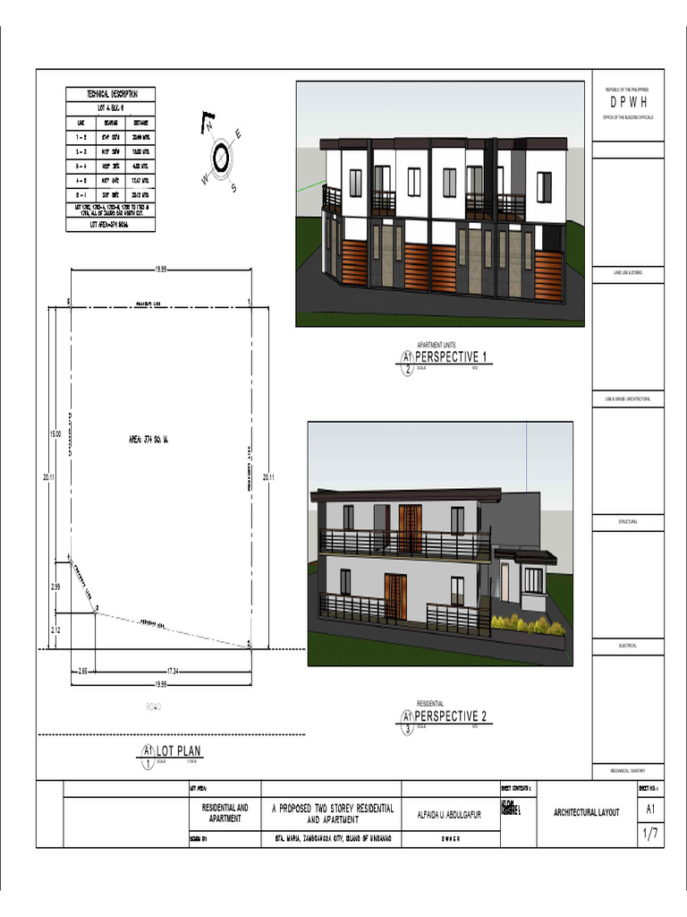 Sta Maria Residential and Apartment Building | PDF