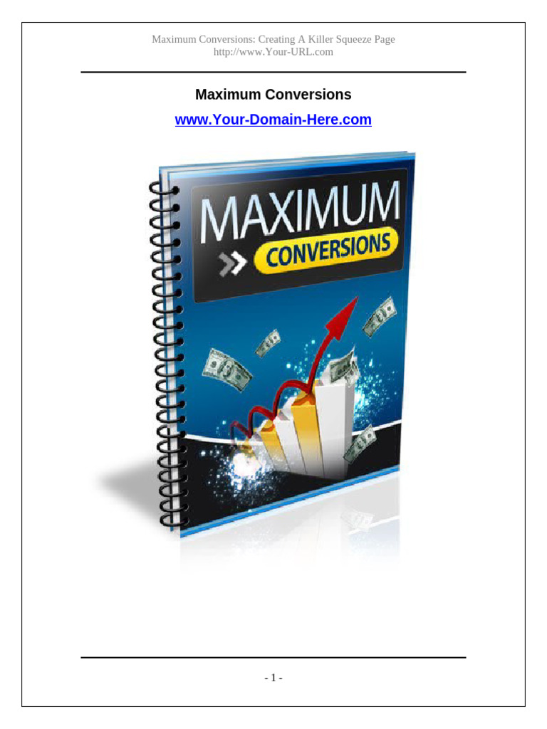 Maximum Conversions | PDF