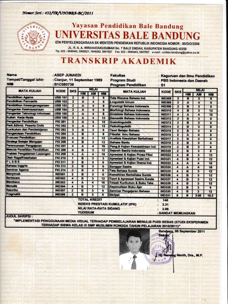 Ijazah Dan Transkip_pak Asep-pages (1) | PDF