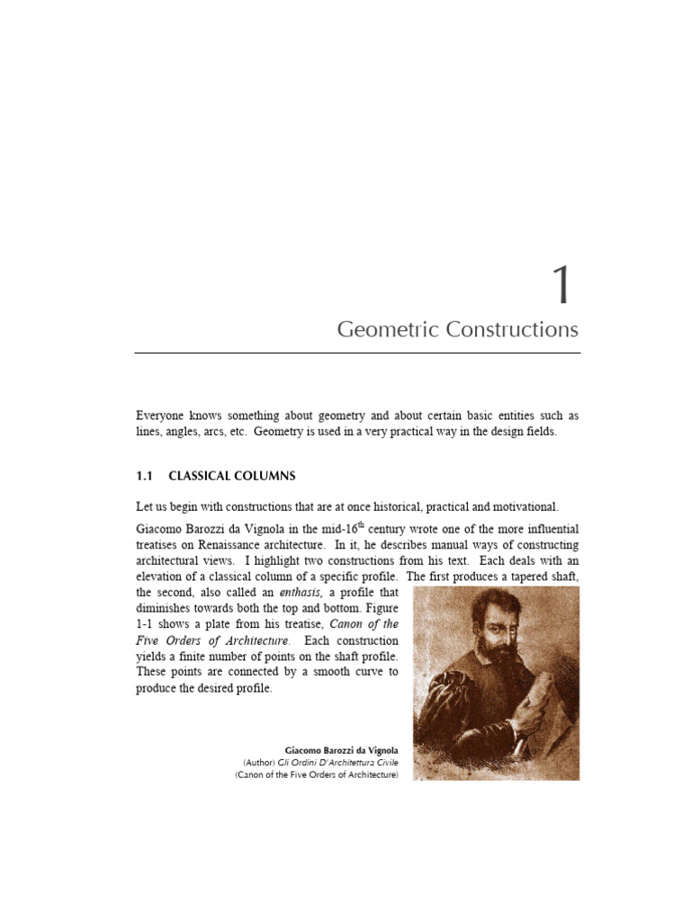 Descriptive Geometry - 1. Geometric Constructions | PDF | Area | Rotation