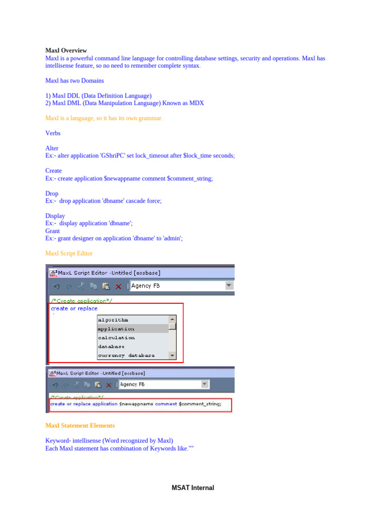 Essbase Overview | PDF