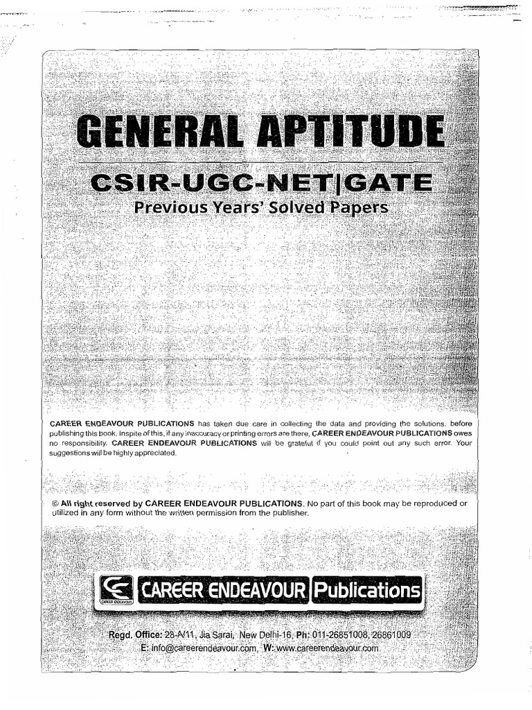 General Aptitude | PDF