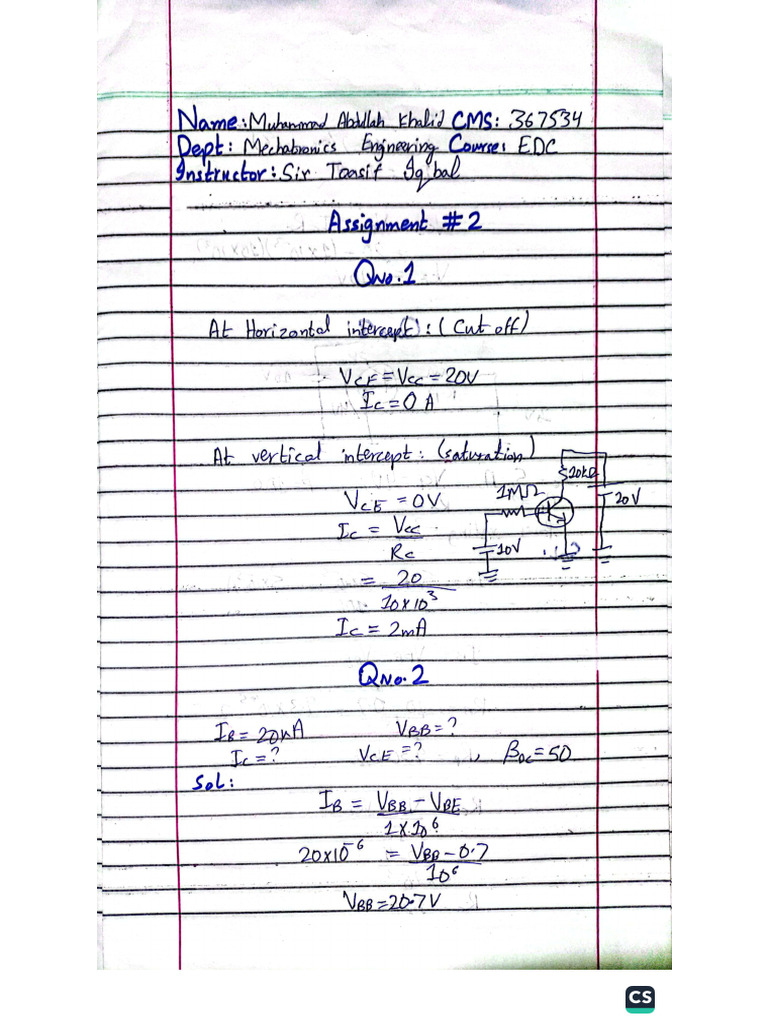 EDC Assignment 2 - Muhammad Abdullah Khalid | PDF
