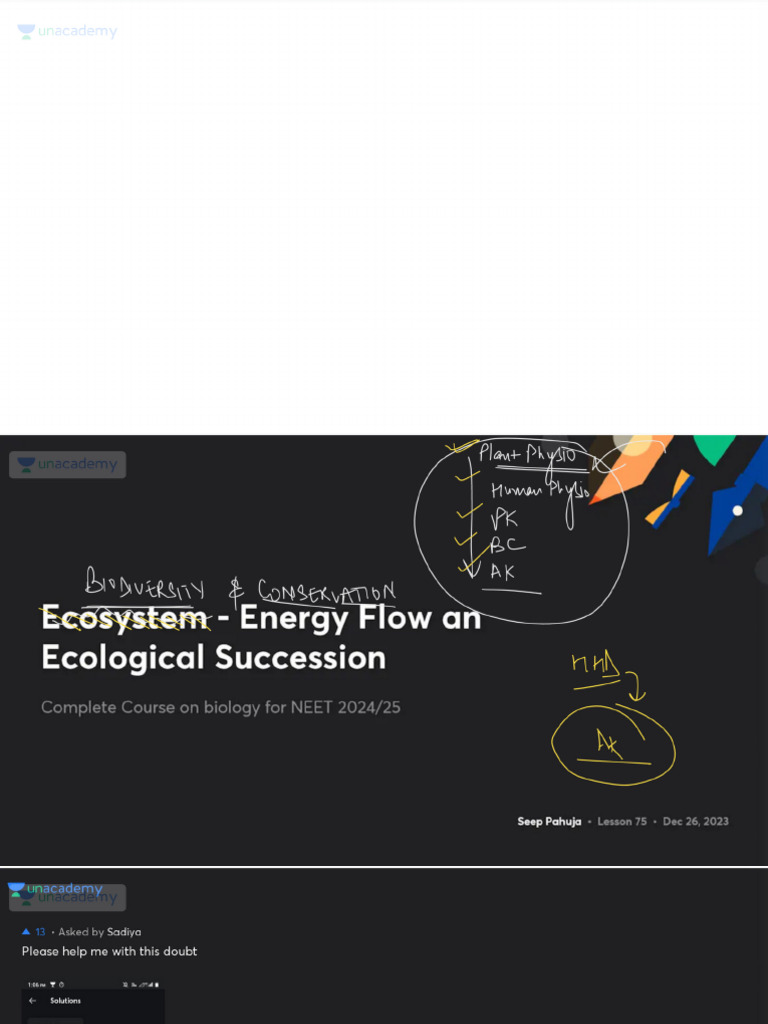 Ecosystem Energy Flow An Ecological Succession With Anno | PDF
