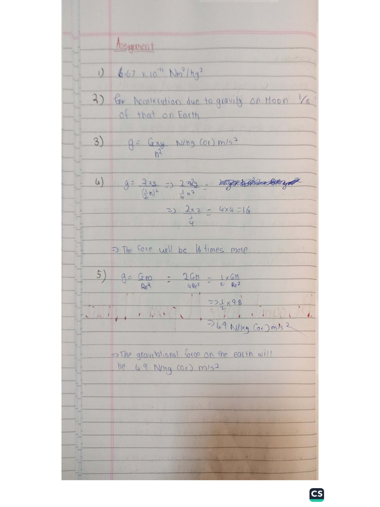 Physics Assignment 1 | PDF