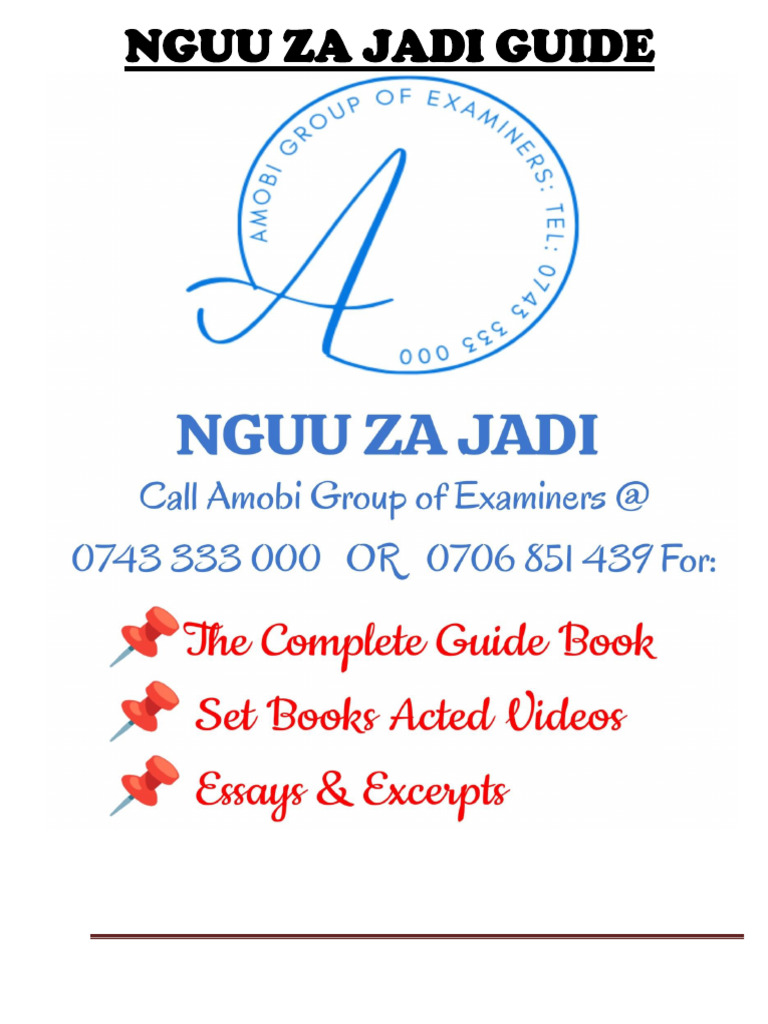 Nguu Za Jadi Guide | PDF