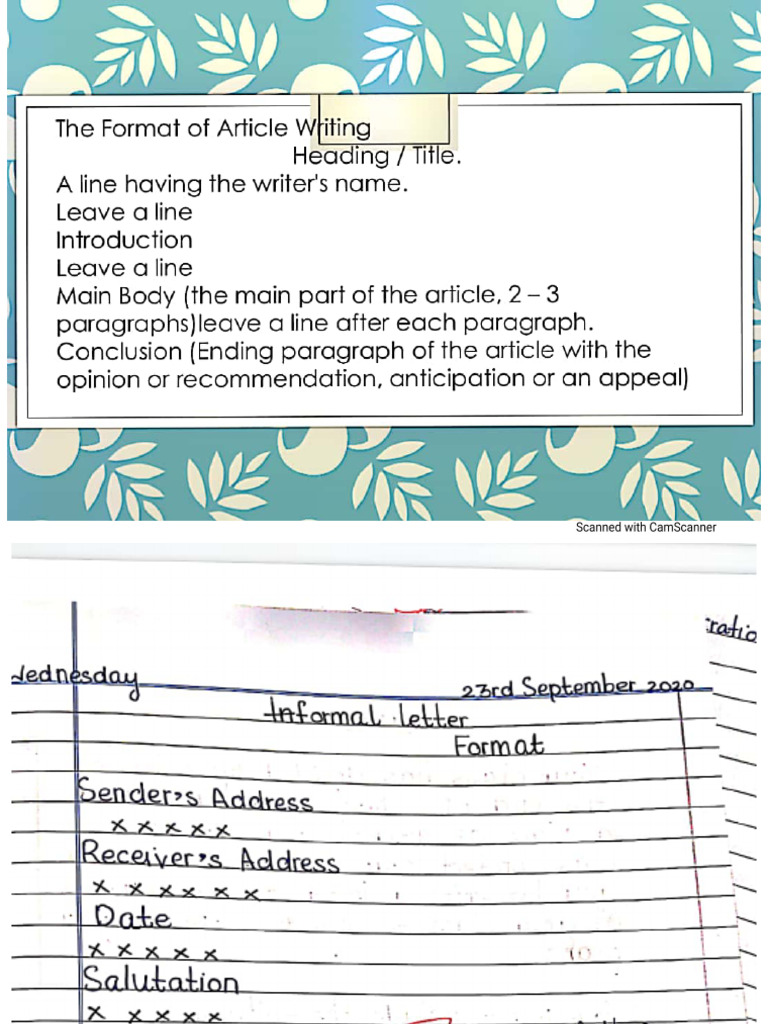 Directed Writing Formats | PDF