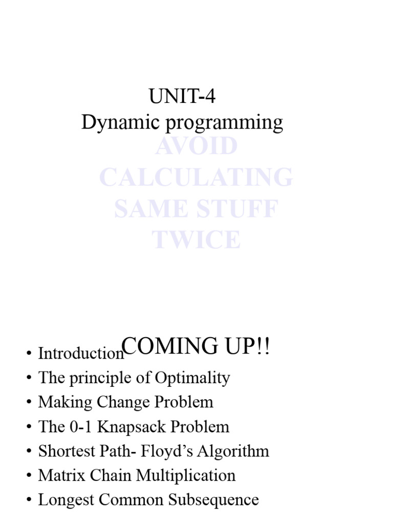 DAA (Unit - 4) | PDF