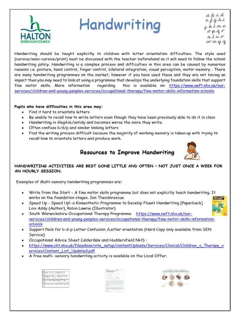 Handwriting Interventions | PDF