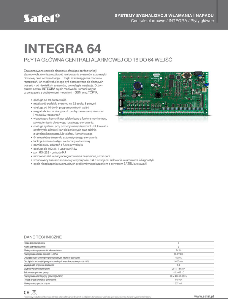 Integra 64 PL | PDF
