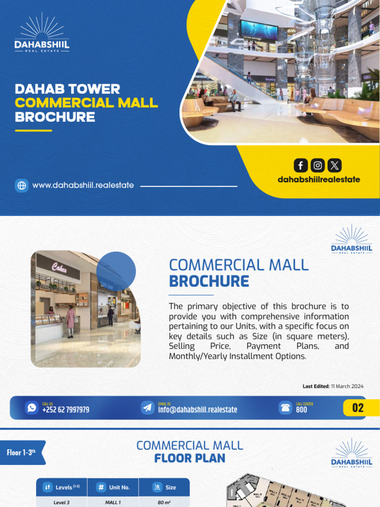 Dahab Tower Commercial Mall Brochure | PDF