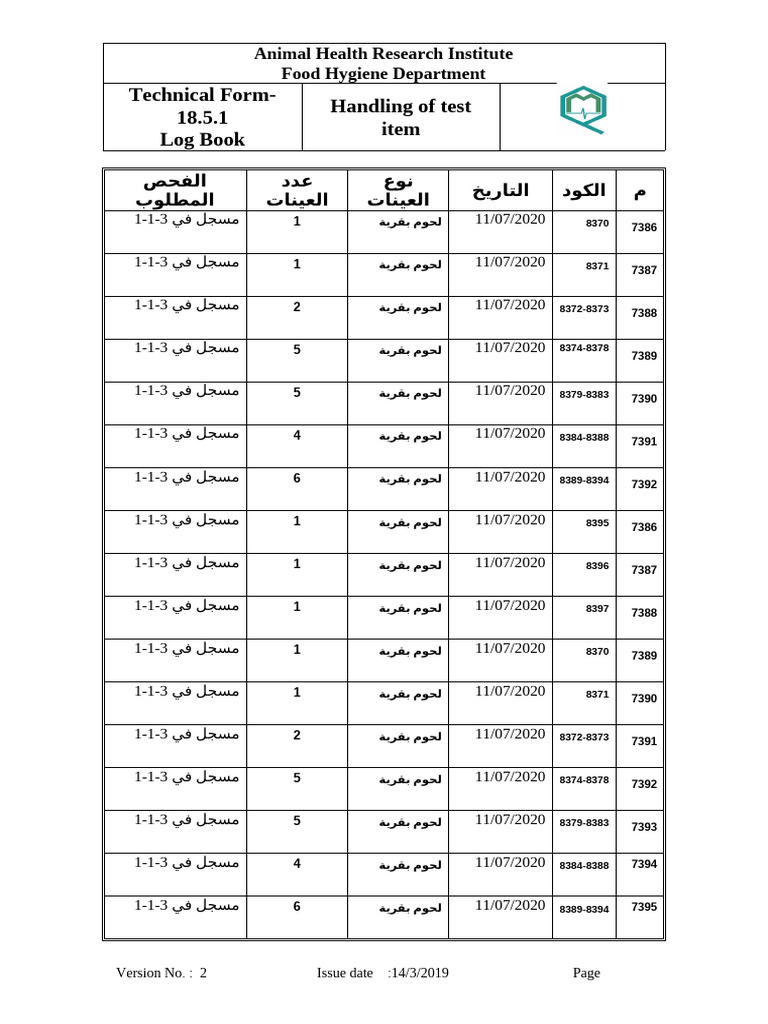 18.1 Logbook 11-7 | PDF