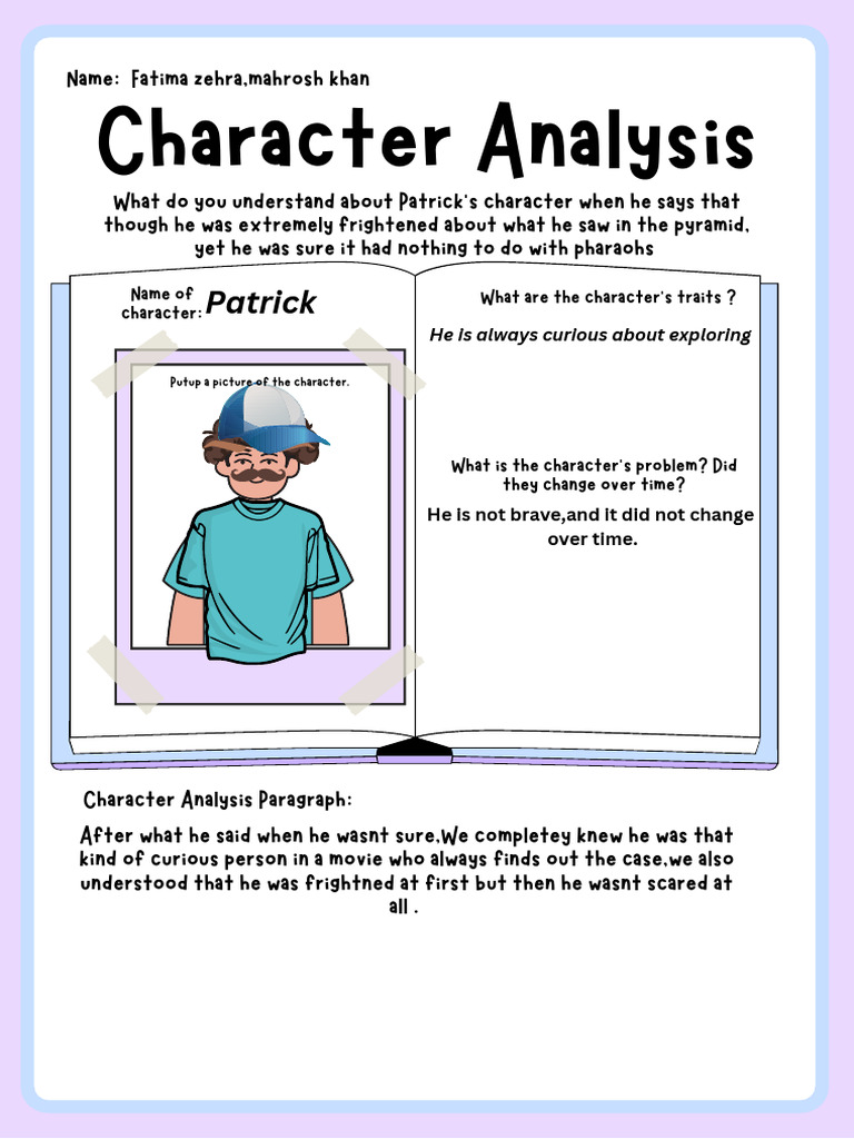 Character Analysis Worksheet | PDF