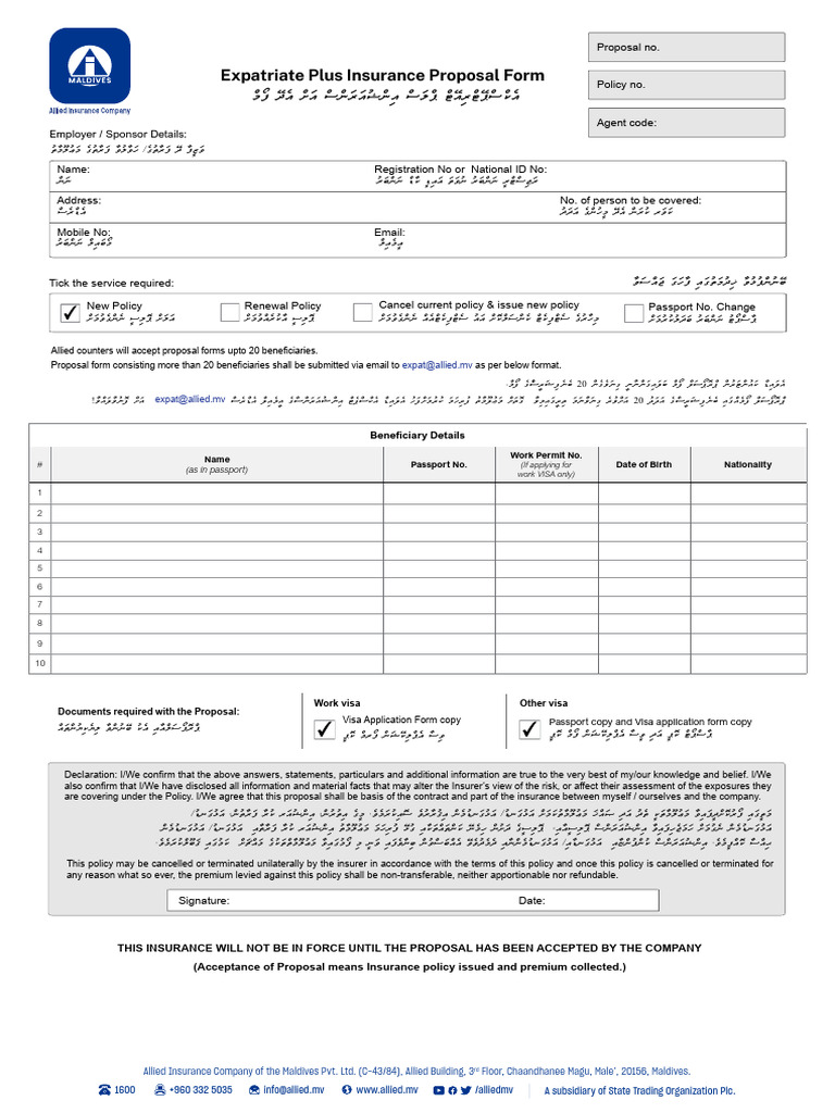 Expat Form 2022 Allied | PDF