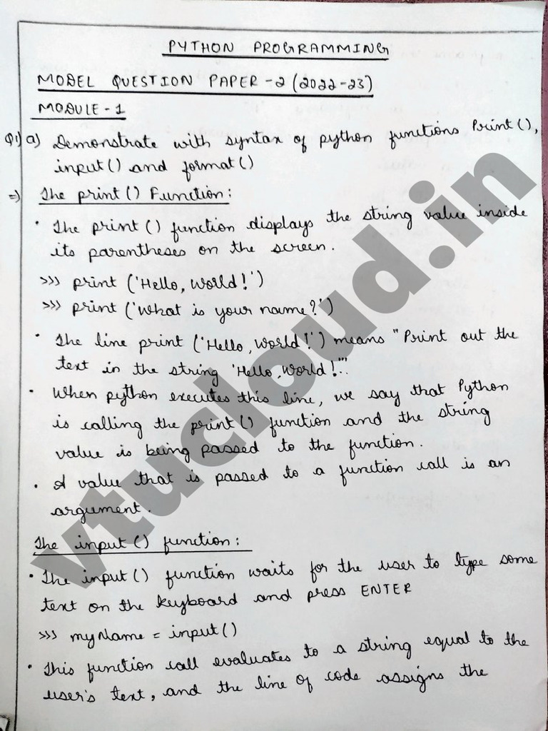 Model 2 Answers | PDF