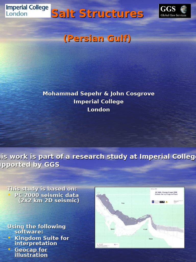 Salt Structures (Persian Gulf) | PDF | Geology | Earth Sciences