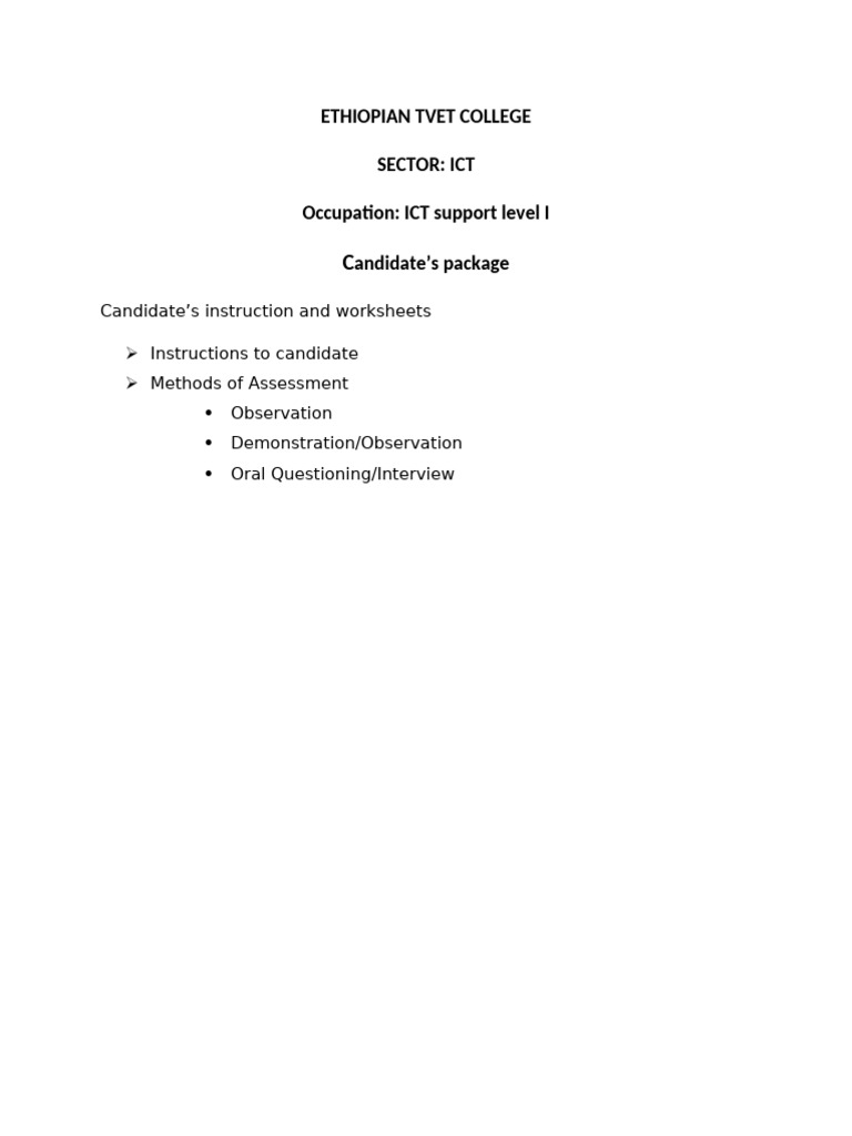 COC Test Hardware and Networking Service LEvel 3 | PDF