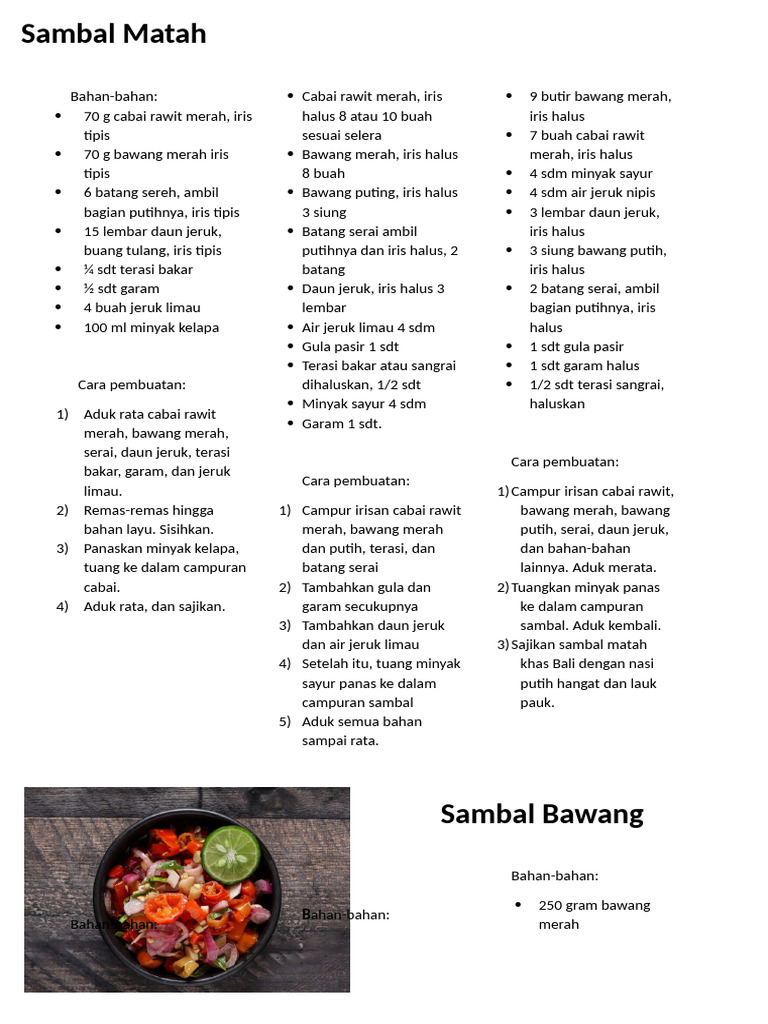 Sambal | PDF