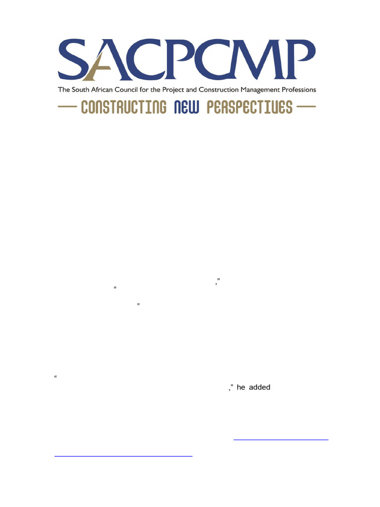 SACPCMP - Industry Update - CHS Interim Qualifications Framework - Mar ...