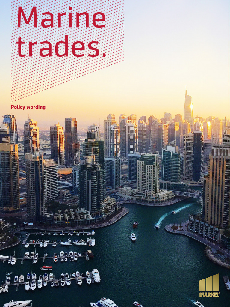 Markel Marine Trades Wording | PDF