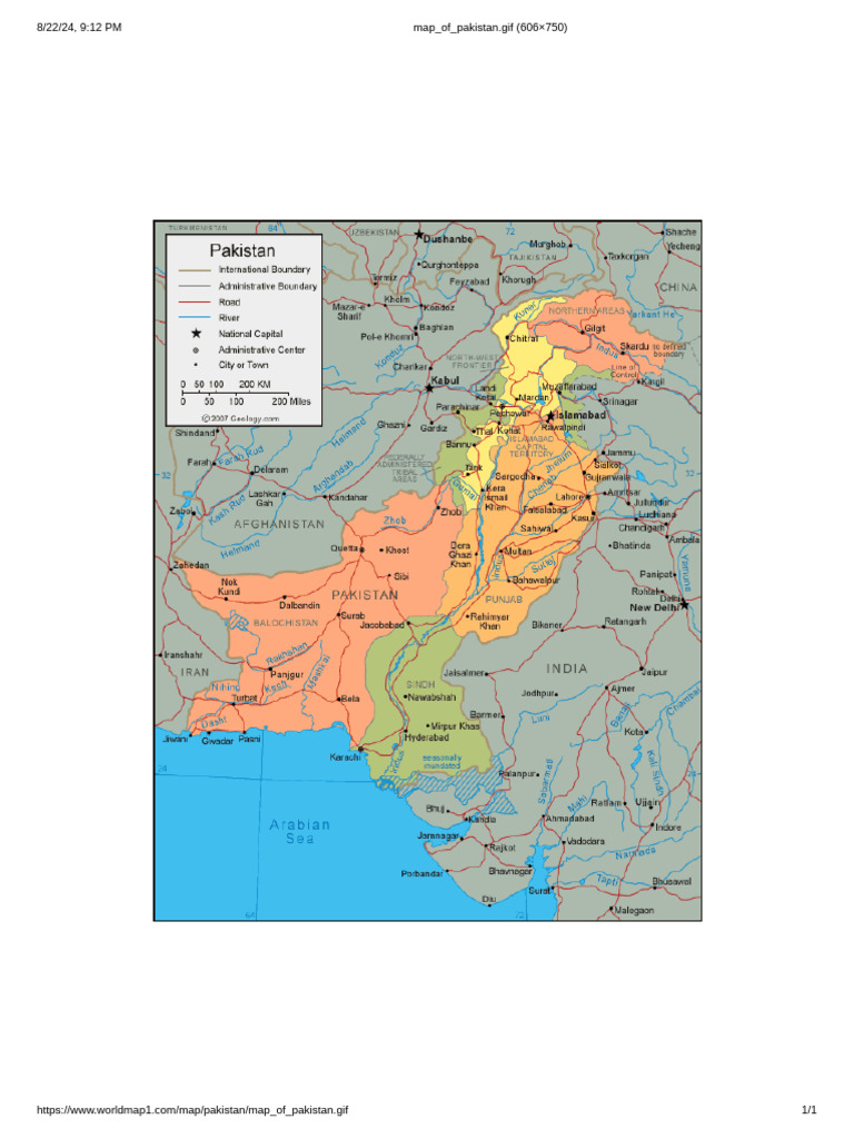 Map of Pakistan | PDF
