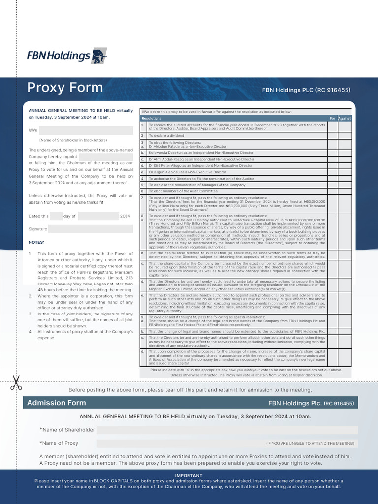 FBNH 2024 Proxy-Form-updated | PDF