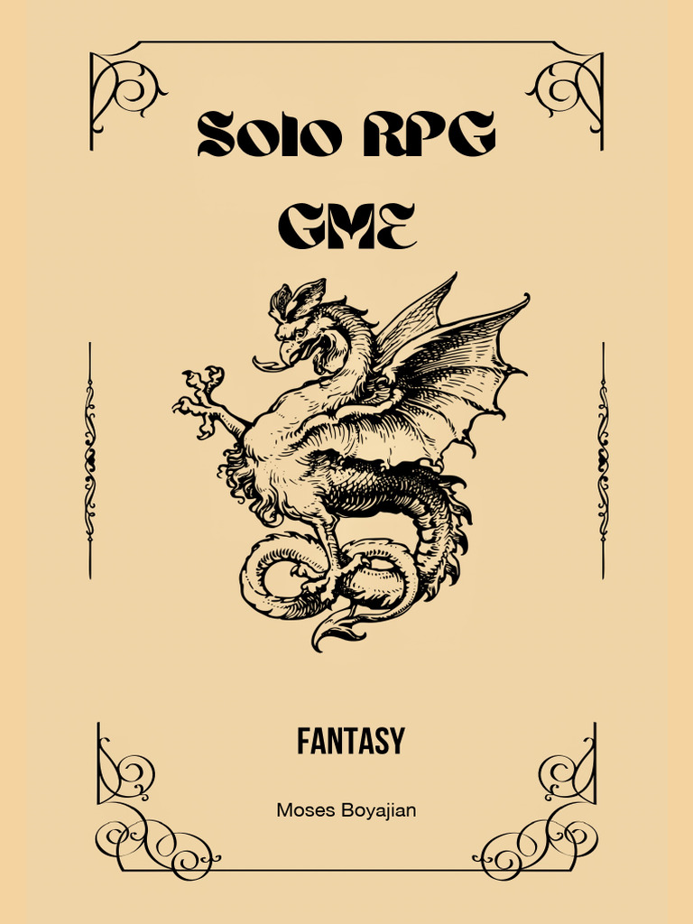 Solo RPG GME System Booklet - Fantasy v1.2 | PDF