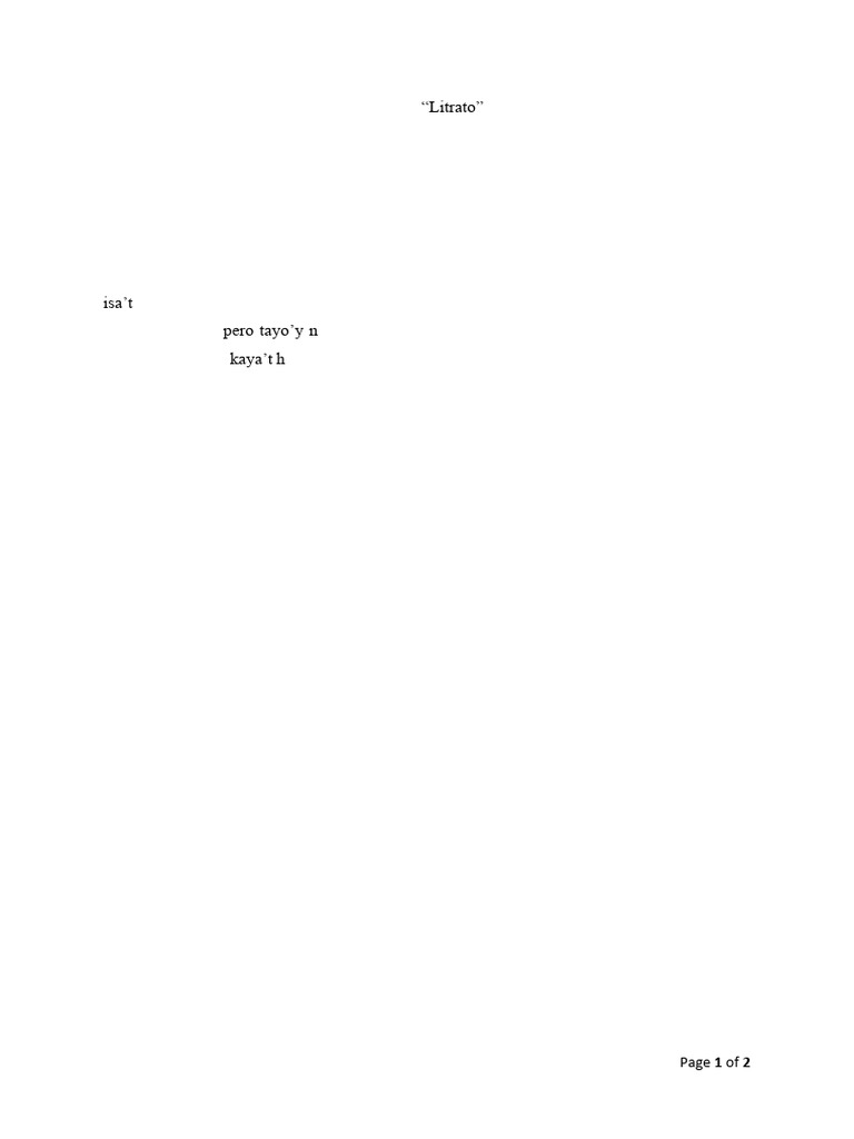 Litrato Ni Tatewaki Magami | PDF