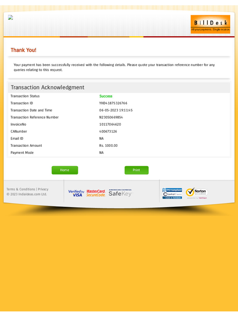 BillDesk Payment Gateway | PDF
