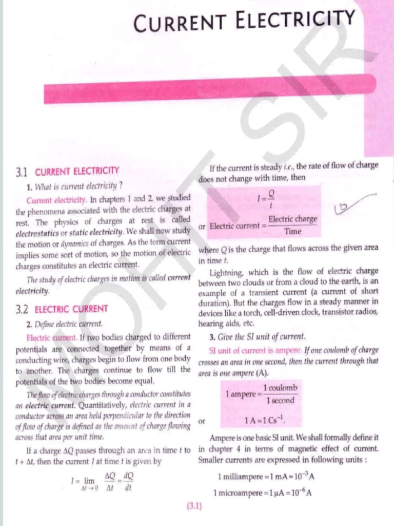 Current Electricity | PDF