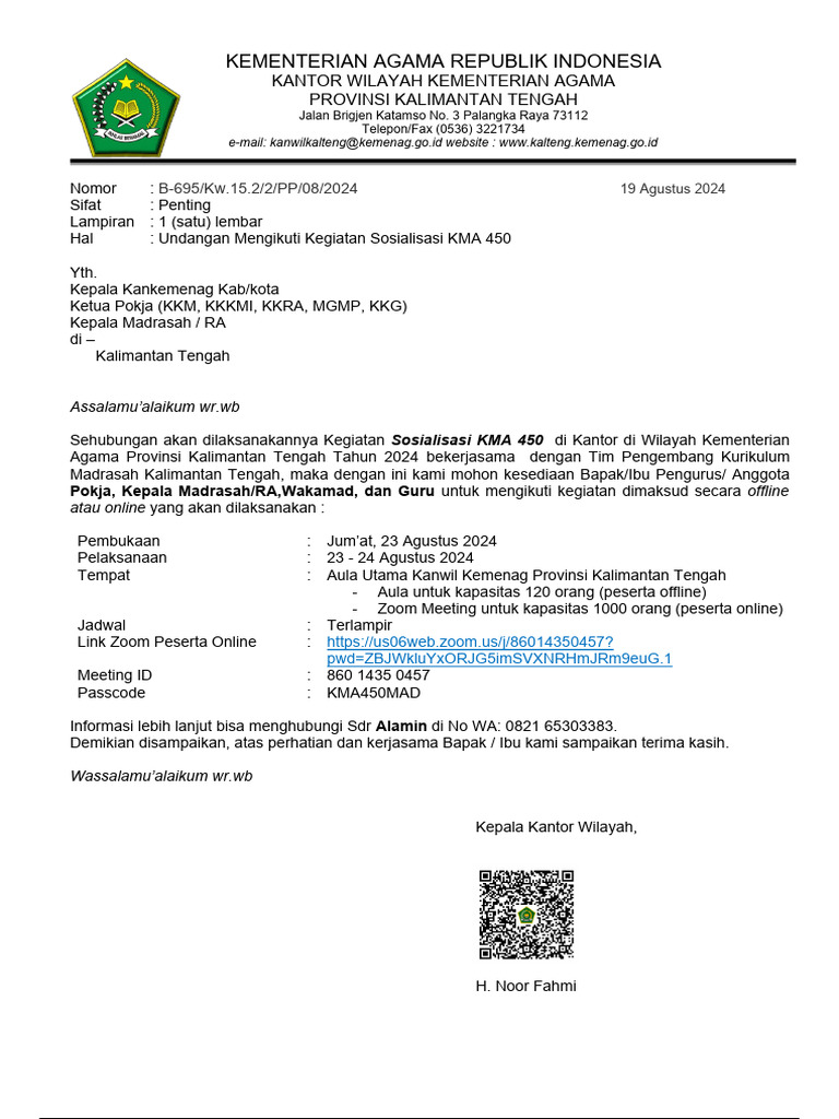 Undangan Peserta KMA 450-Tte | PDF
