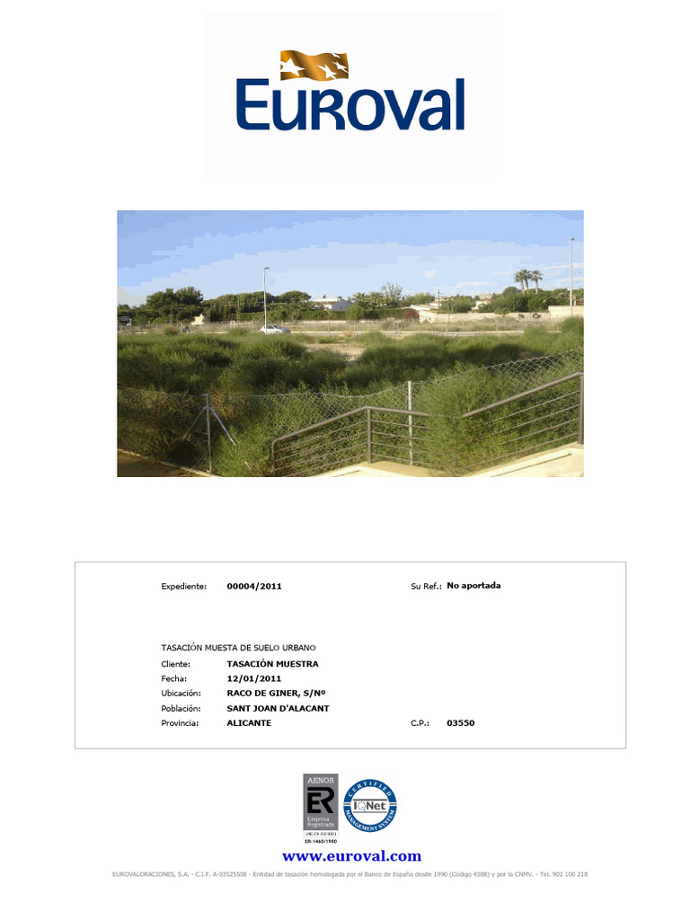 Muestra Tys Suelo Urbano | PDF