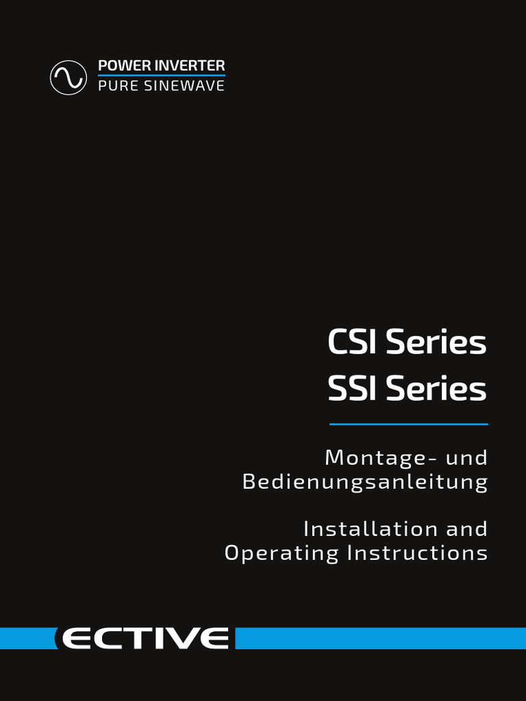 Manual Ective CSI SSI | PDF