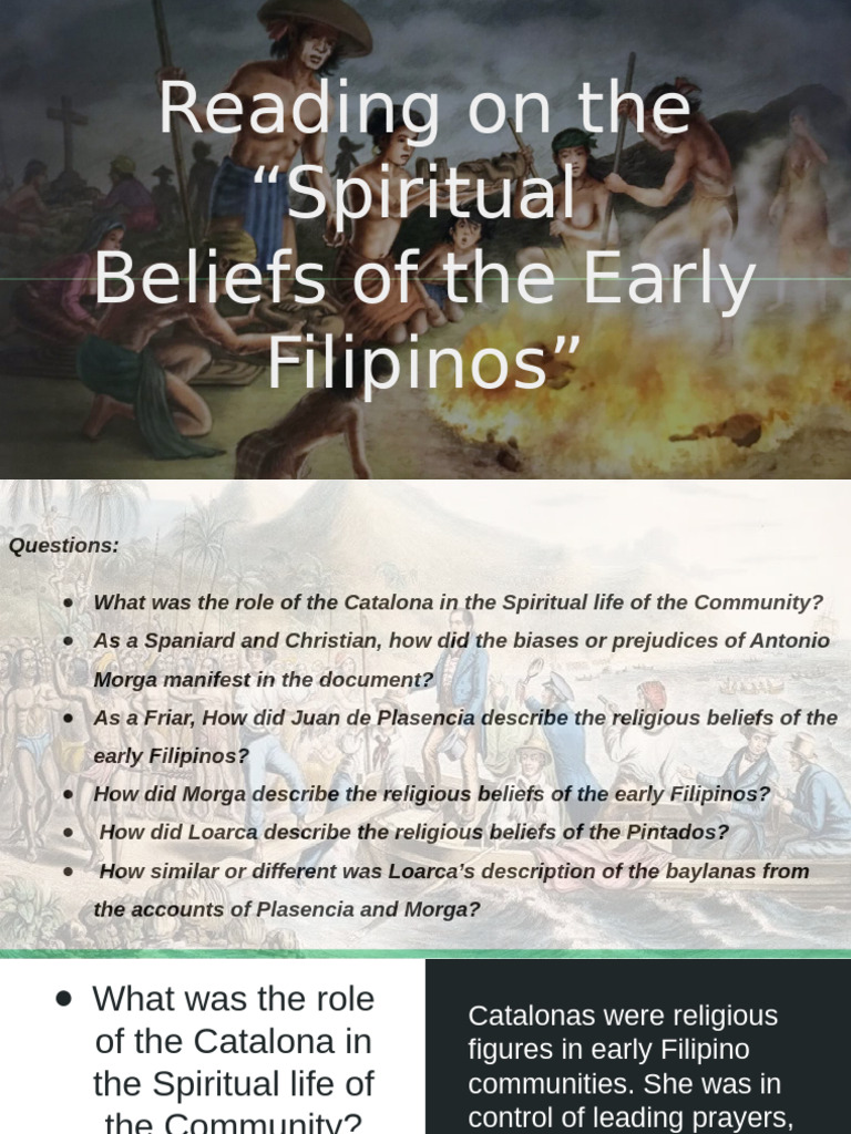 Spiritual Beliefs of The Early Filipinos | PDF