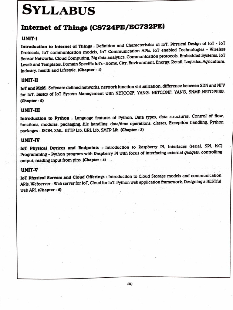 Iot Unit 1 Decode | PDF