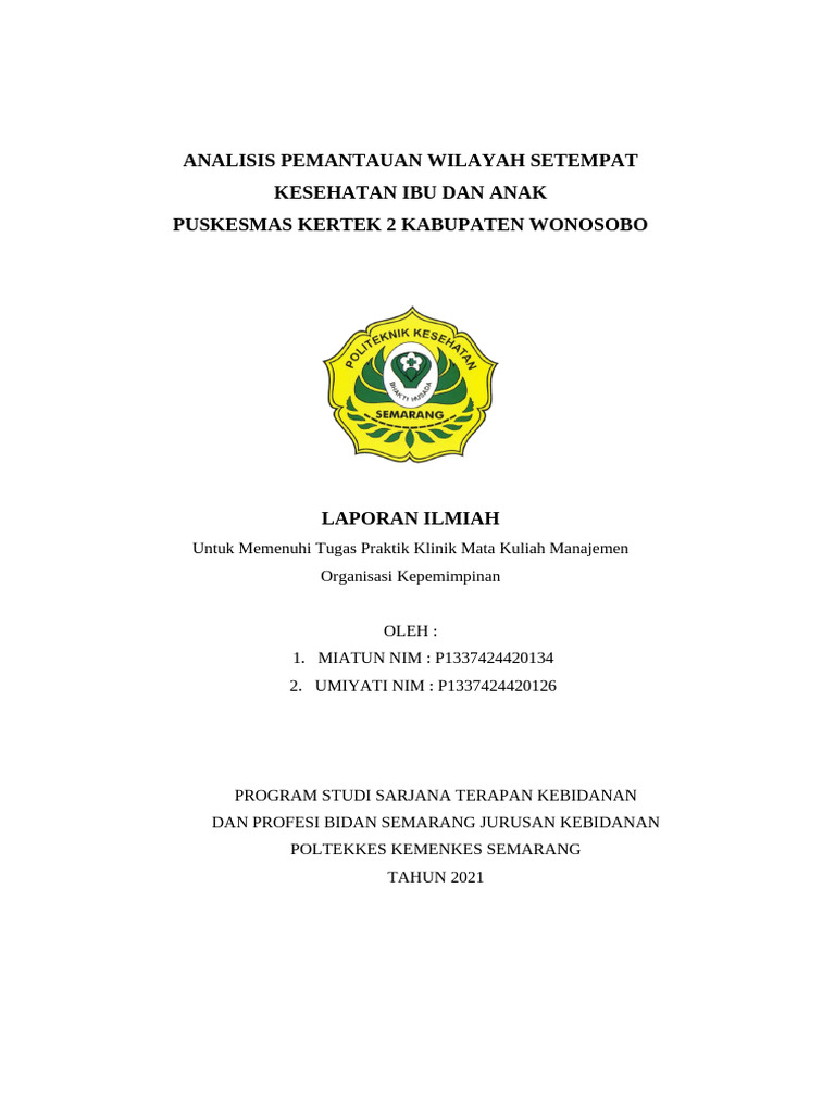 PWS Kia Laporan Ilmiah | PDF