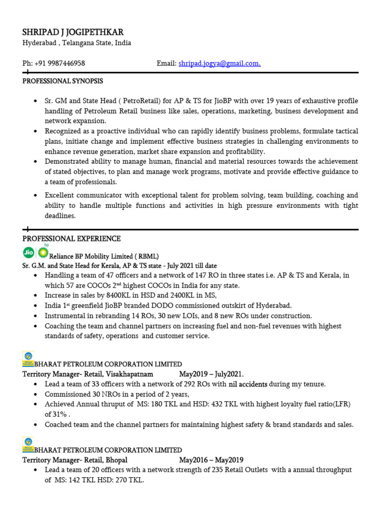 Shripad CV PDF | PDF