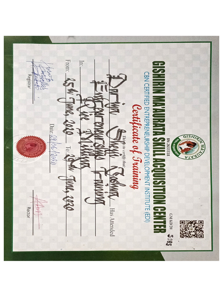 PDF Cerificate | PDF