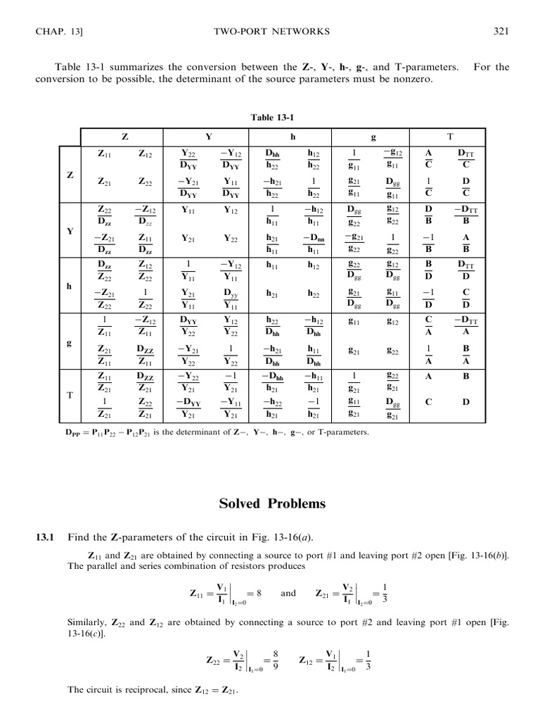 Two-Port Network | PDF