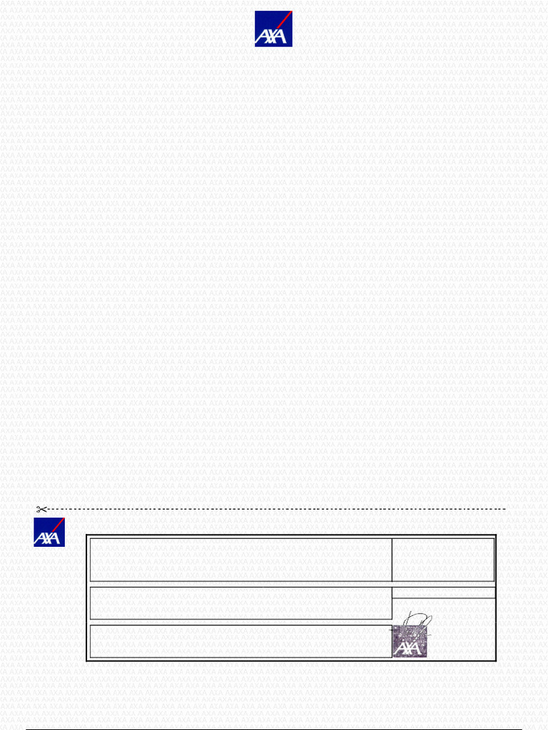 Recibo Axa 5468591 | PDF