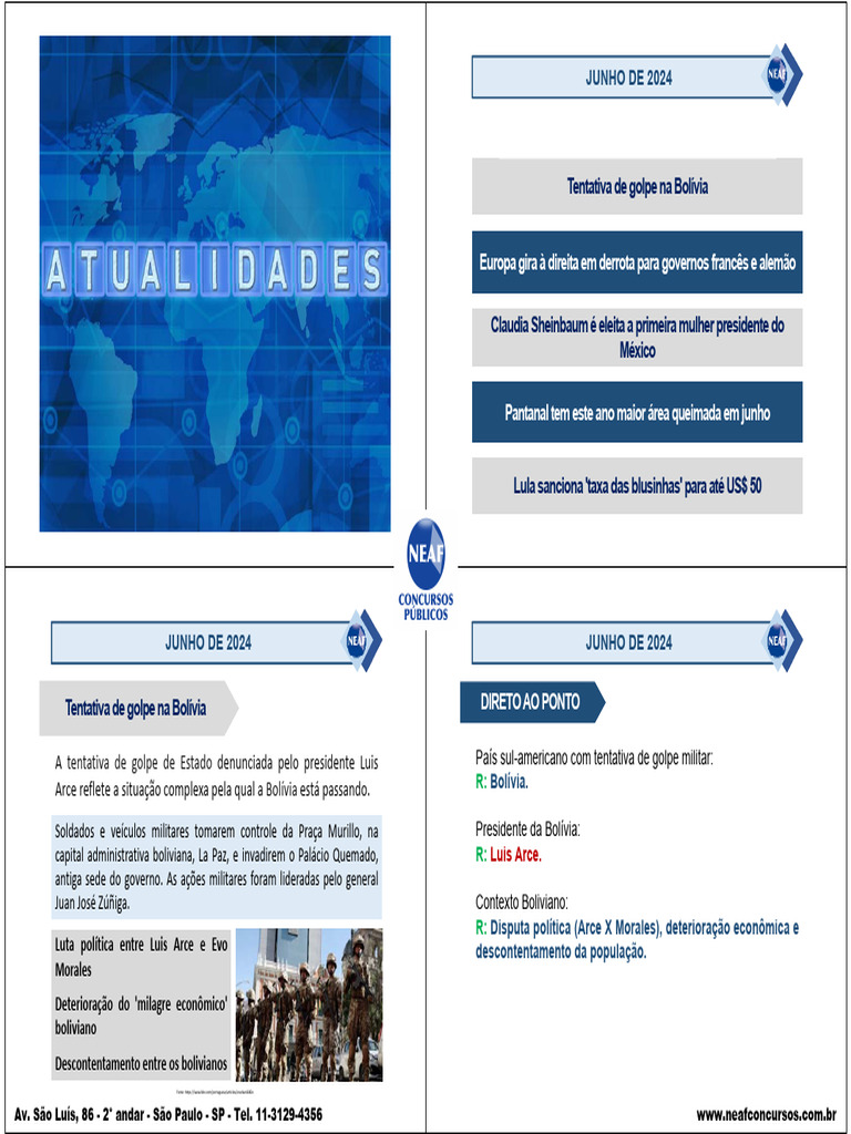 06 - Atualidades (Junho - 2024) | PDF