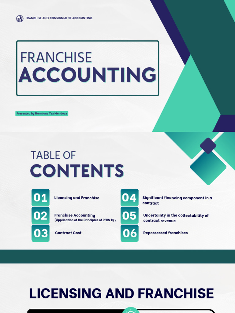 Franchise and Consignment Accounting | PDF