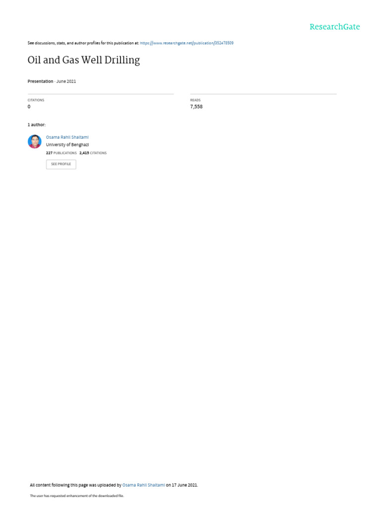 Oiland Gas Well Drilling | PDF