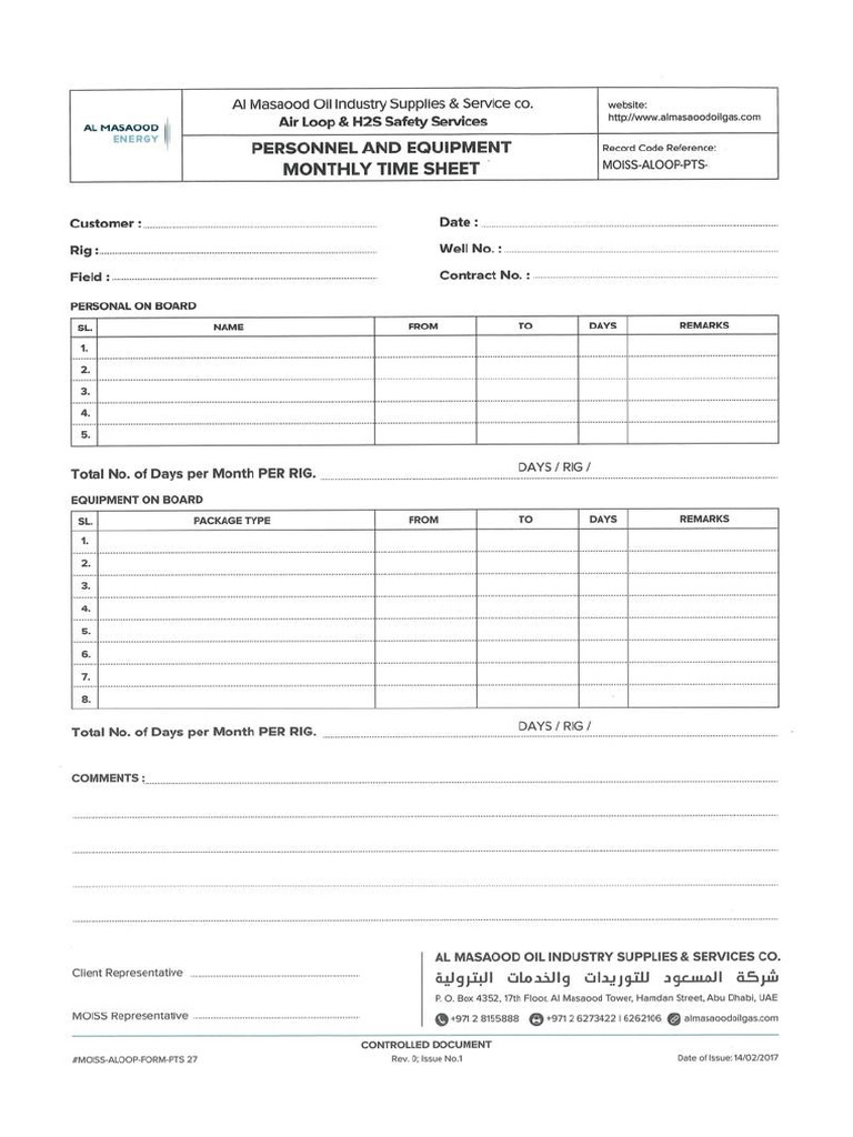 Sample of Timesheet | PDF