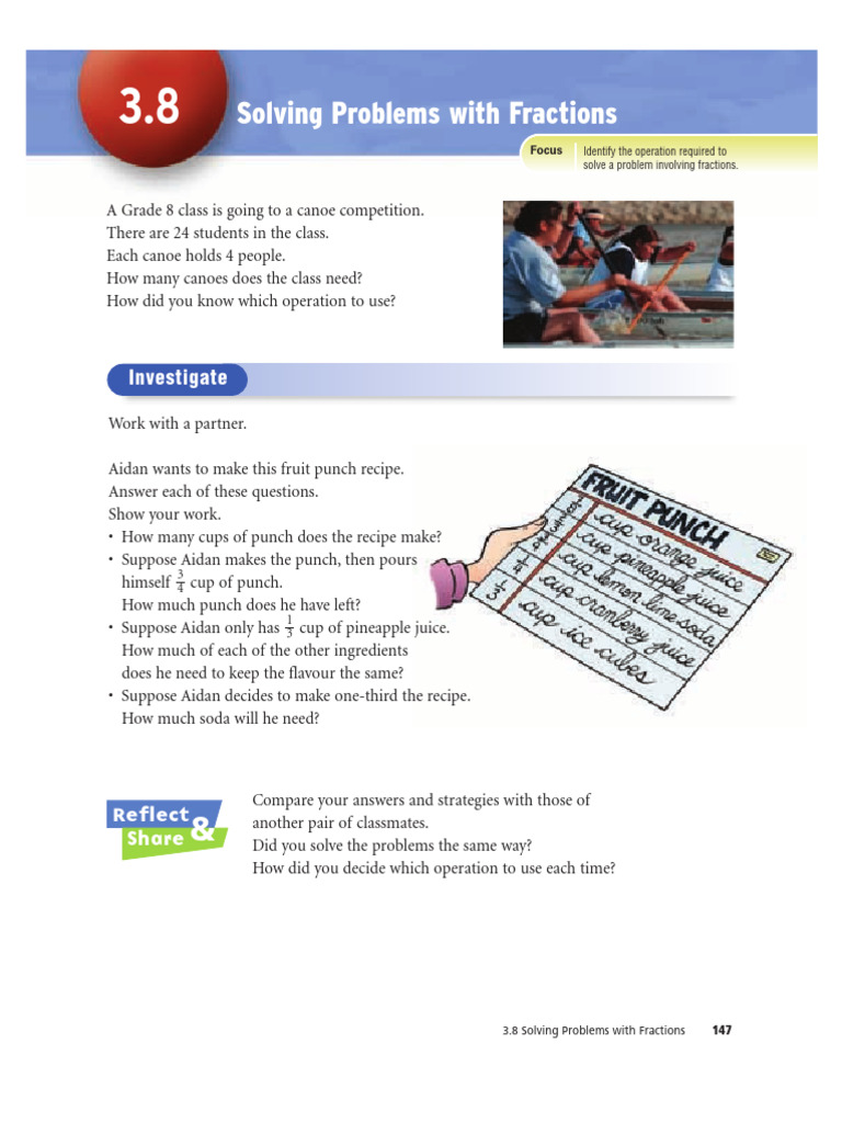 Word Problem Fraction | PDF