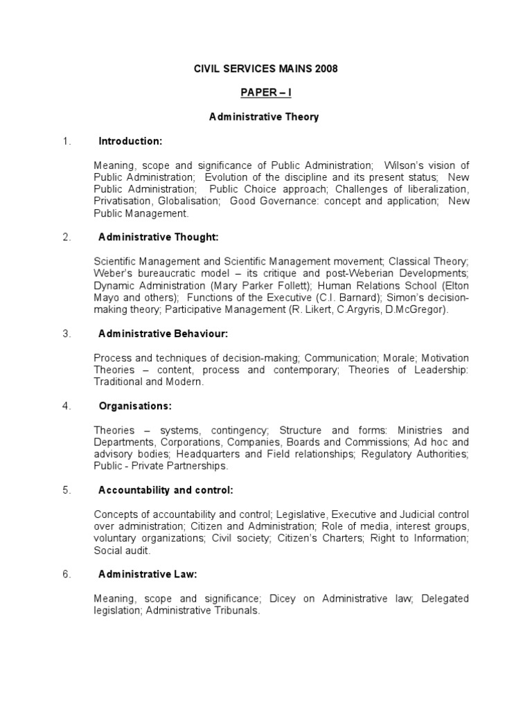 Public Administration Mains | PDF | Public Administration | Accountability