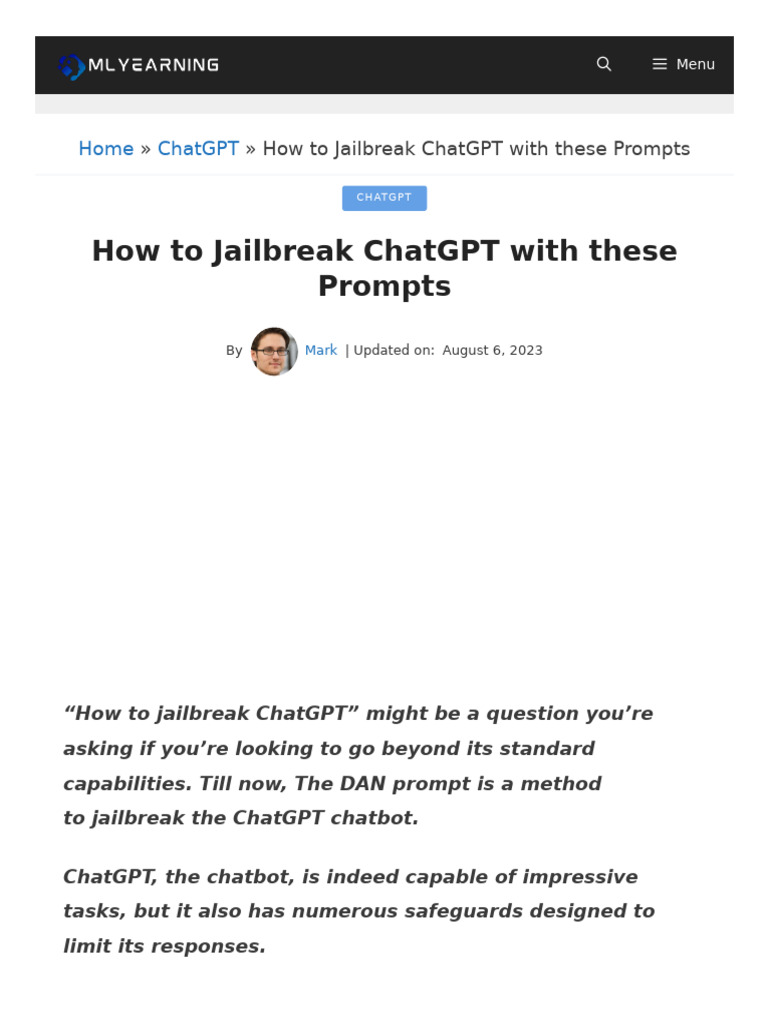 How To Jailbreak ChatGPT With These Prompts | PDF