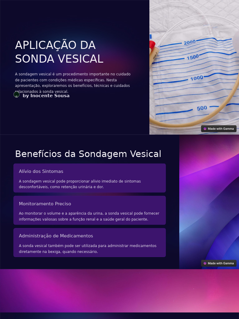 Aplicacao Da Sonda Vesical | PDF